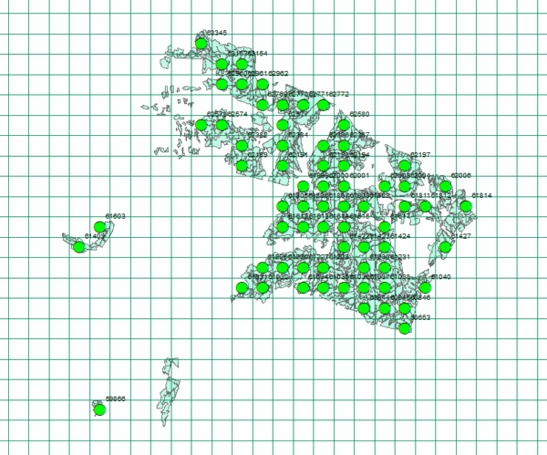 Forest-GIS » Fishnet - Gerando parcelas de inventário no ArcGIS