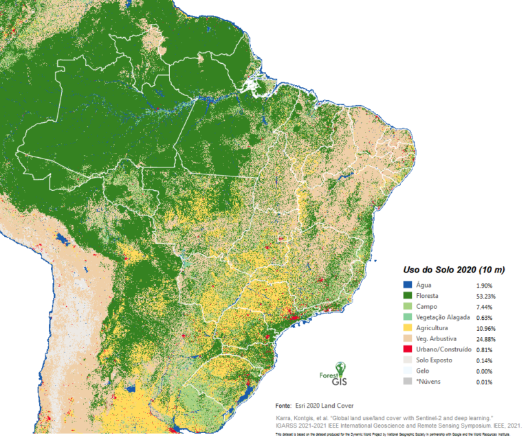 Um mapa anual da mudança do uso do solo 2017-2023 em 10 metros de resolução