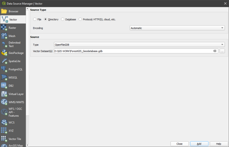 Forest Gis Como Abrir File Geodatabase Gdb No Qgis
